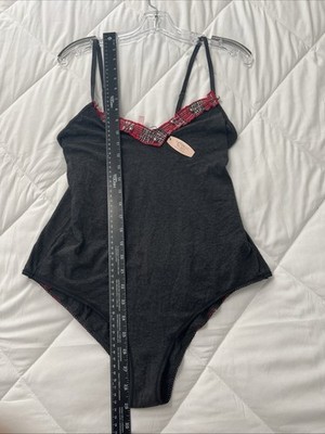 Victorias Secret Bodysuit Ruffled And Bells Snap Closure Bottom Size ...