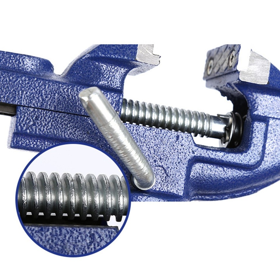 MINI SWIVEL VICE 60mm CLAMP ON BASE 360° ROTATE Workshop Table Jaw Vise ...