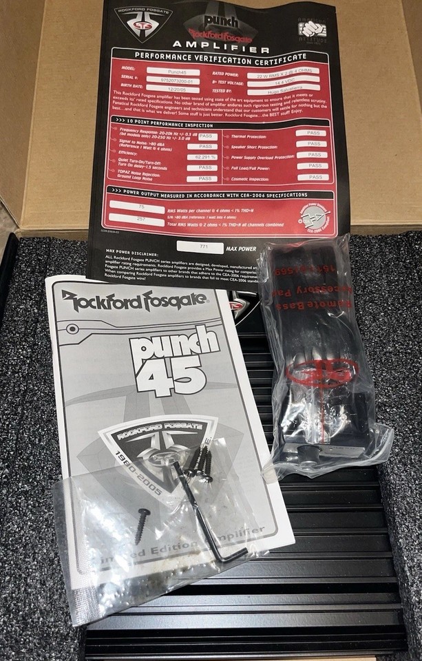 Rockford Fosgate Punch 45 Amp Old School Legendary 25 to Life | eBay