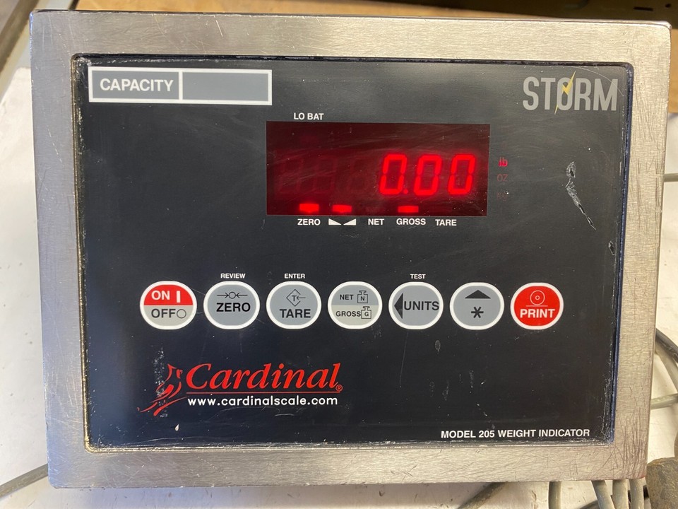 Cardinal 205 scale indicator Food Balance Storm Detecto Platform scale Read Out | eBay