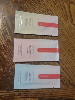 Pure Romance Foil Packets Travel Samples (3) Variety Lubricant/ Enhance ...
