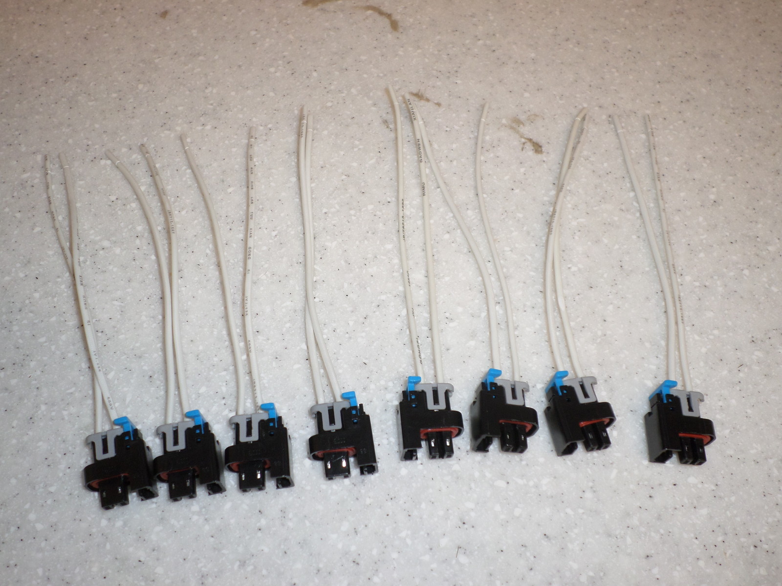 Set 8 LQ4 LQ9 4.8 5.3 6.0 Mini Delphi Fuel Injector Wiring Connector ...