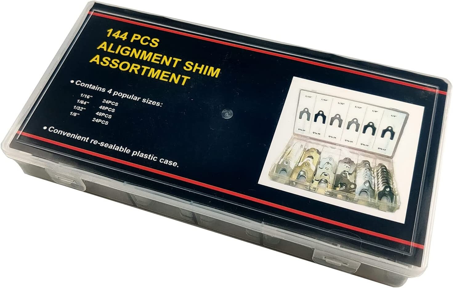144 Pieces Auto Alignment Body Shim 1/16" 1/64" 1/32" 1/8" Alignment ...