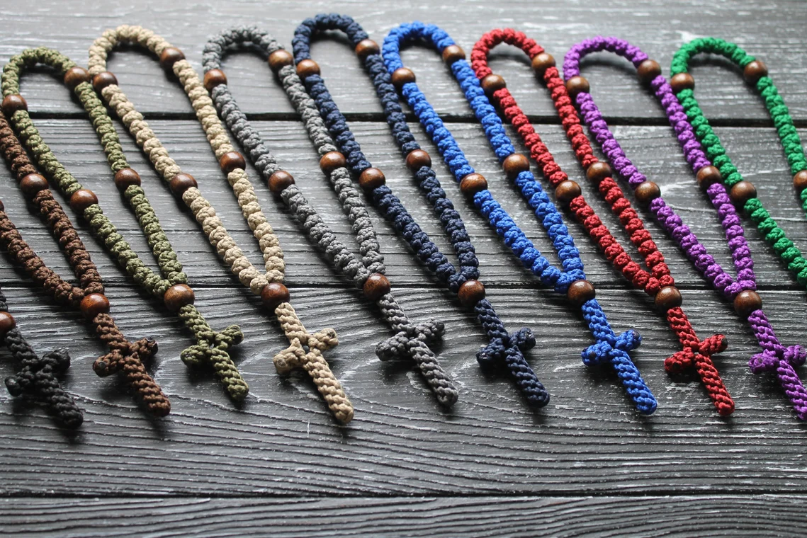 High Quality Soutache Orthodox Prayer Rope 50 knots, chotki , brojanica ...