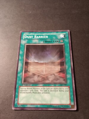 Yu-Gi-Oh! Dust Barrier 1st Edition Common Spell Card AST-087 LP | eBay