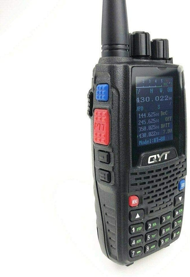 QYT KT-8R Quad Band Handheld Walkie Talkie 144Mhz/430Mhz/245mhz/350Mhz ...