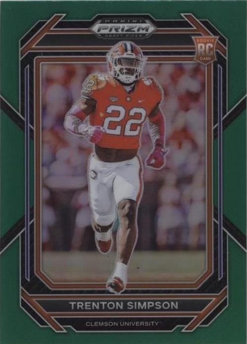 2023 Panini Prizm Draft Picks - Trenton Simpson #178 Green Prizm (RC ...