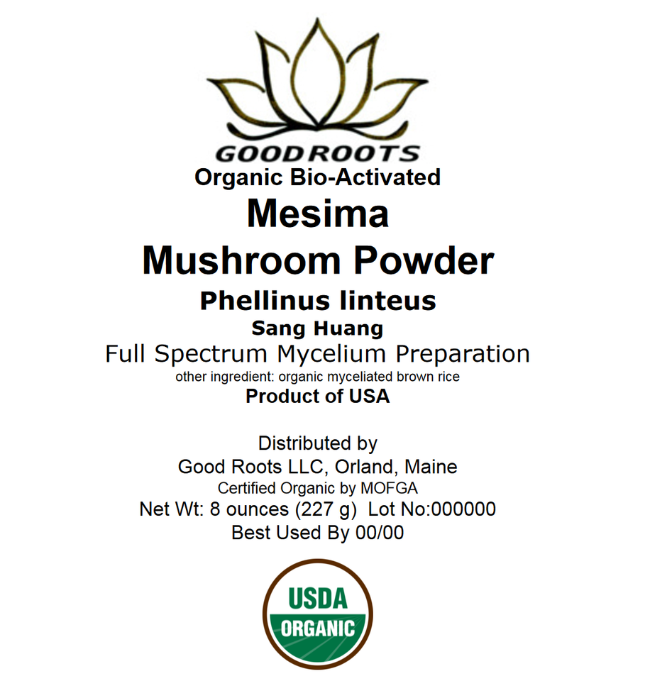 Mesima Mushroom Organic Powder USA grown Phellinus linteus Sang Hwang 8 ...