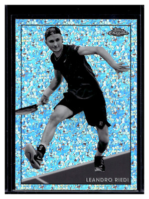 LEANDRO RIEDI 2021 TOPPS CHROME TENNIS MINI DIAMOND BLACK & WHITE ...