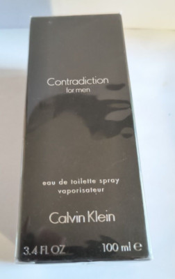CALVIN KLEIN CONTRADICTION FOR MEN EDT SPRAY 100 ml / 3.4 oz Sealed NIB ...
