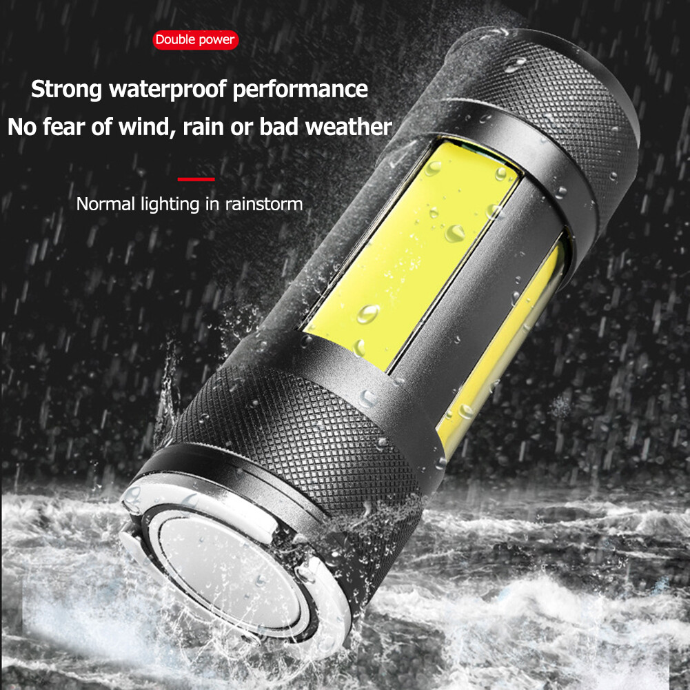 COB Flashlight Multi Function Work Light 1000 Lumens Camping Emergency ...