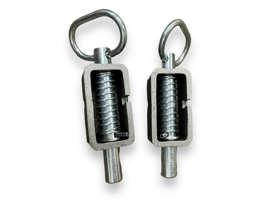 2x Trailer Truck Spring Latch 5/8" Steel Ramp Gate Door Weld on Heavy ...