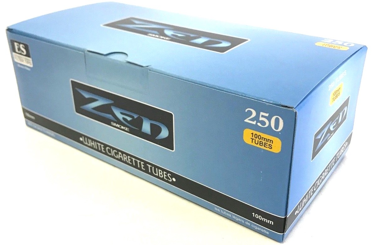 4x Boxes ( ZEN Blue Light 100s 100mm ) Cigarette RYO 250 Tubes Per Box ...