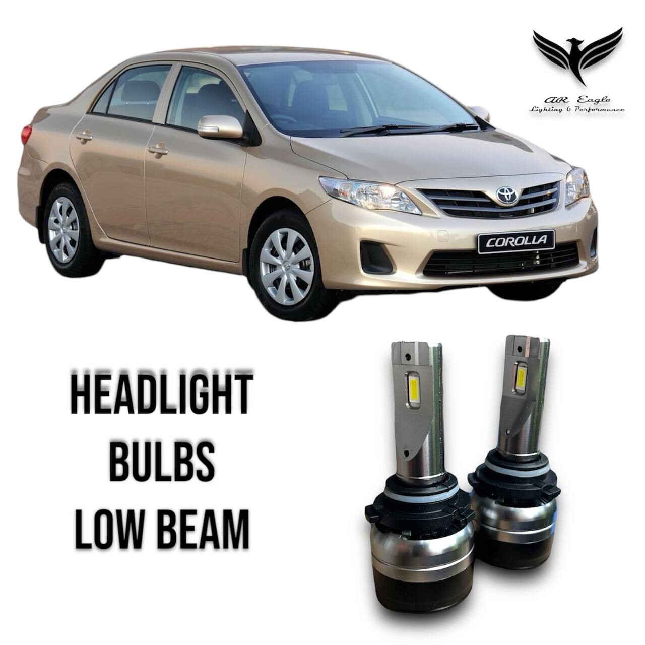 2001 - 2013 Toyota Corolla Headlight Bulbs Led Low Beam White 6000K 24 ...
