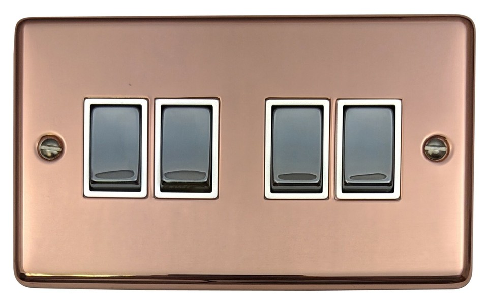 Bright Copper CBC2 Plug Sockets, Light Switches, Dimmers, Cooker ...