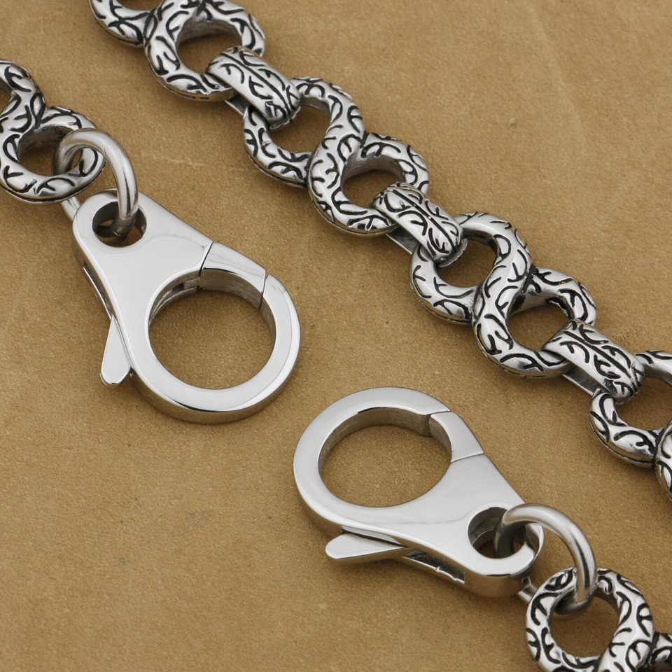 Stainless Steel Mens Biker KeyChain Punk Wallet Chain 4B006WC DIY ...