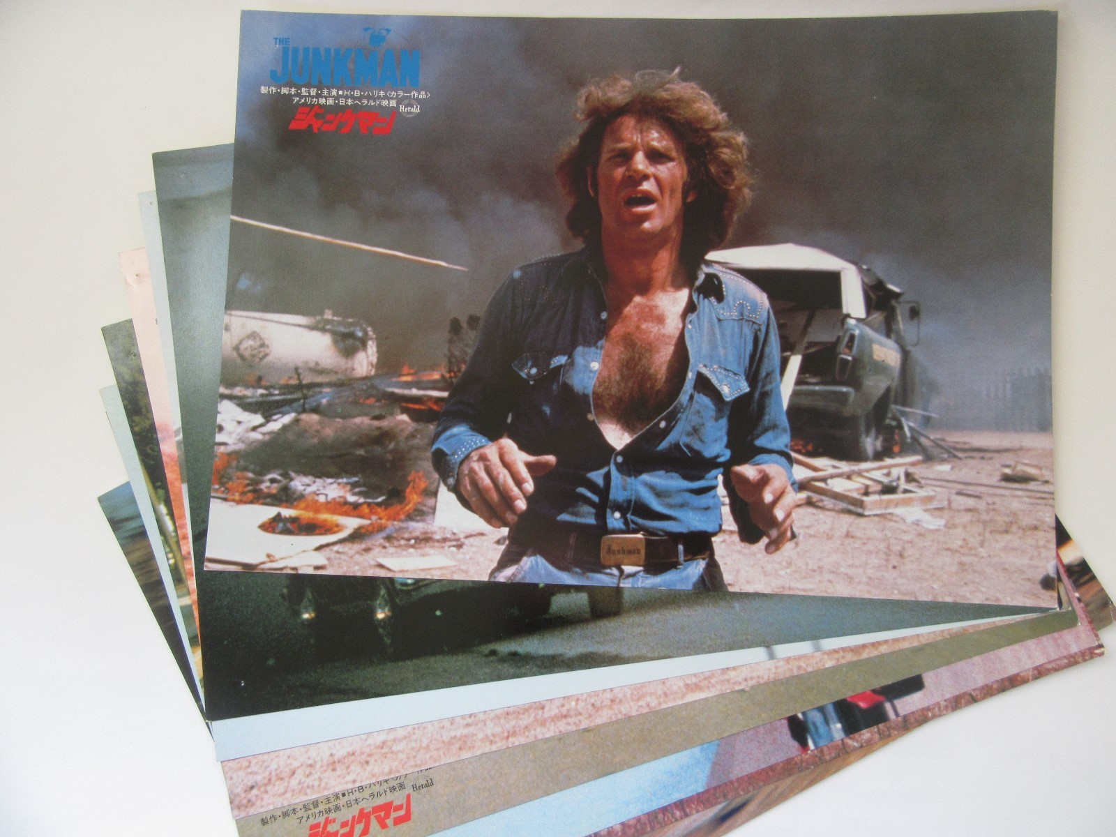THE JUNKMAN:H.B. Halicki- original Japan movie Lobby cards 8 sets Very ...