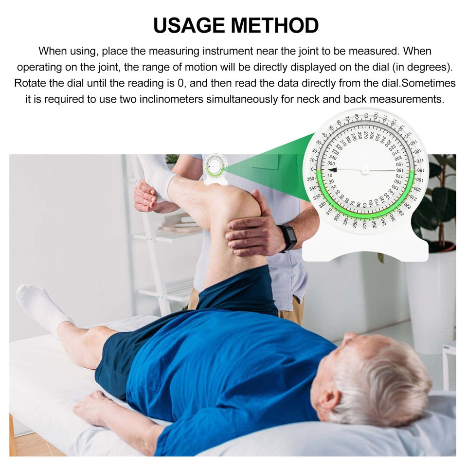 PT Inclinometer ROM Angle Finder - Measure Joint Mobility Accurately ...