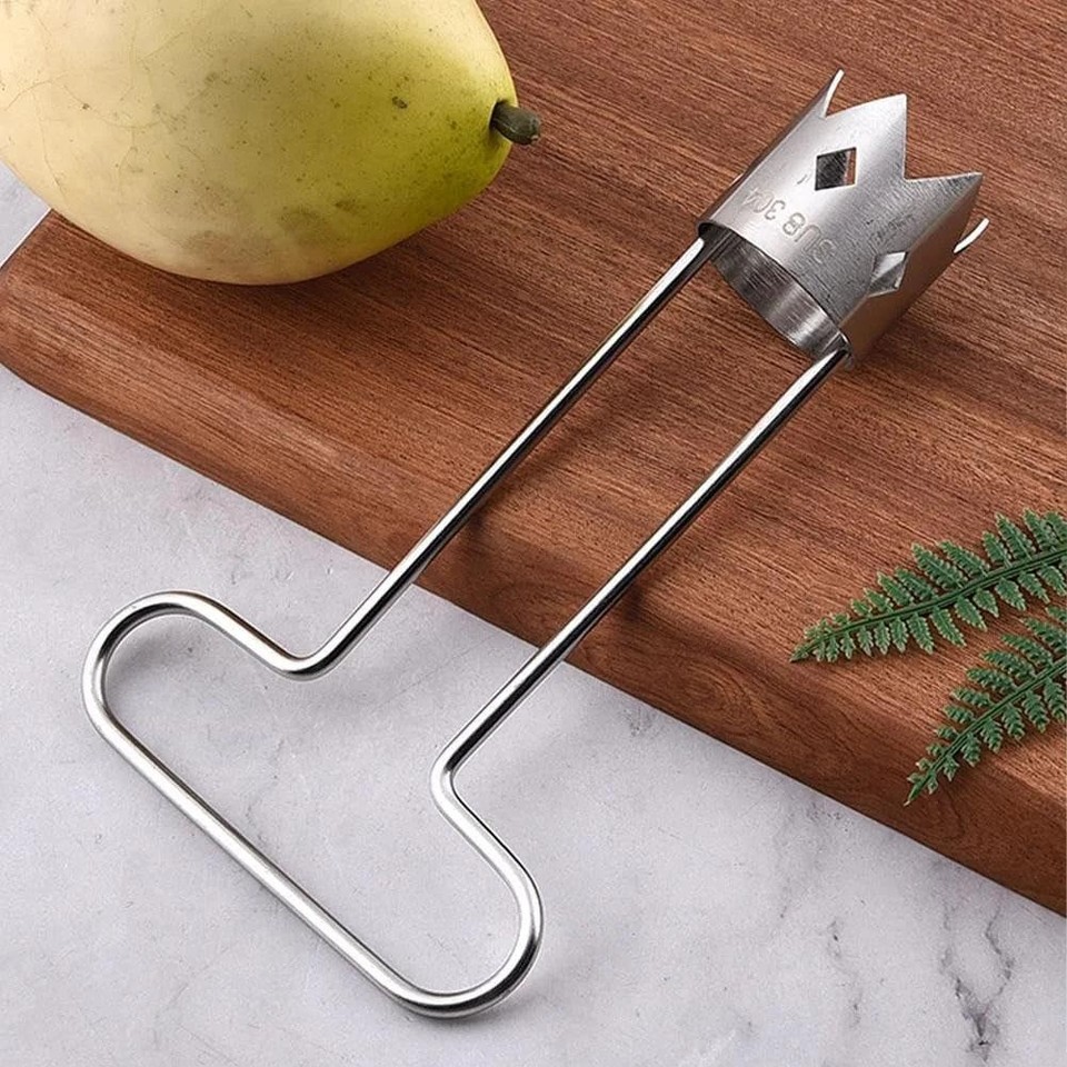 304 Stainless Steel Pear Core Digging Tool Fruit Vegetable Extractor ...