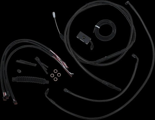 LA Chopper 18-20in Midnight Handlebar Controls Kit w ABS Softail Slim ...