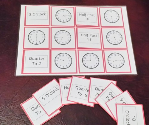 Telling The Time Matching Game - Learn to tell the time- EYFS KS1 KS2 ...