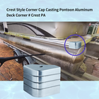 2pcs Aluminum Boat Deck Corner Pack of Pontoon Corner Cap For 90 ...