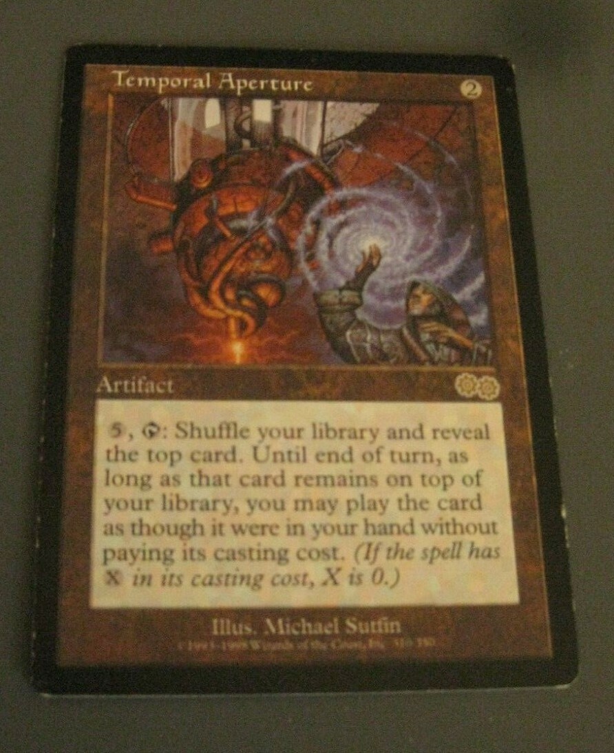1x Temporal Aperture, MP-HP, Urza's Saga, EDH Commander Artifact Value ...