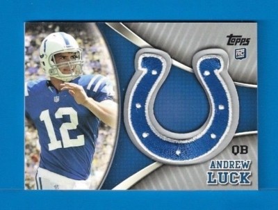 2012 Topps Factory Set Patch ANDREW LUCK ROOKIE CARD #TLP-AP COLTS | eBay