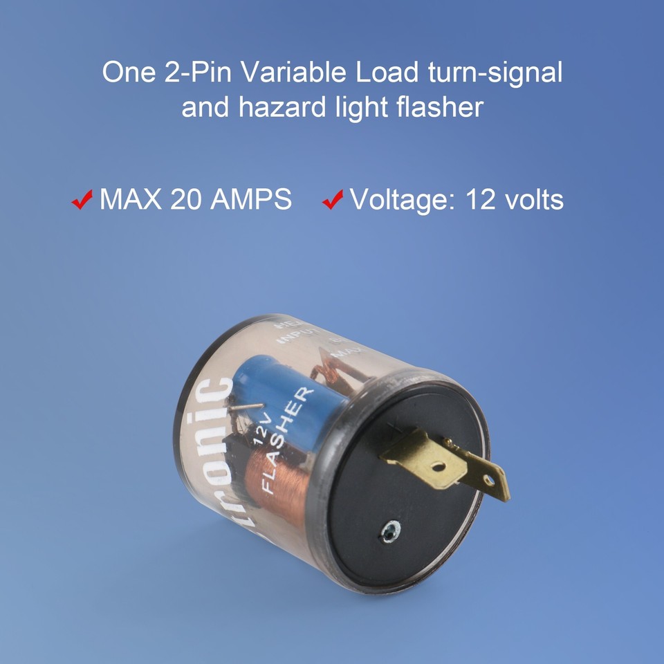 Flasher 12V 2-Pin Variable Car LED Turn Signal Light Blinker Relay EF32 ...