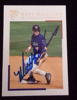 MATT WILLIAMS 2000 TOPPS Autographed Signed AUTO Baseball Card 10 ...