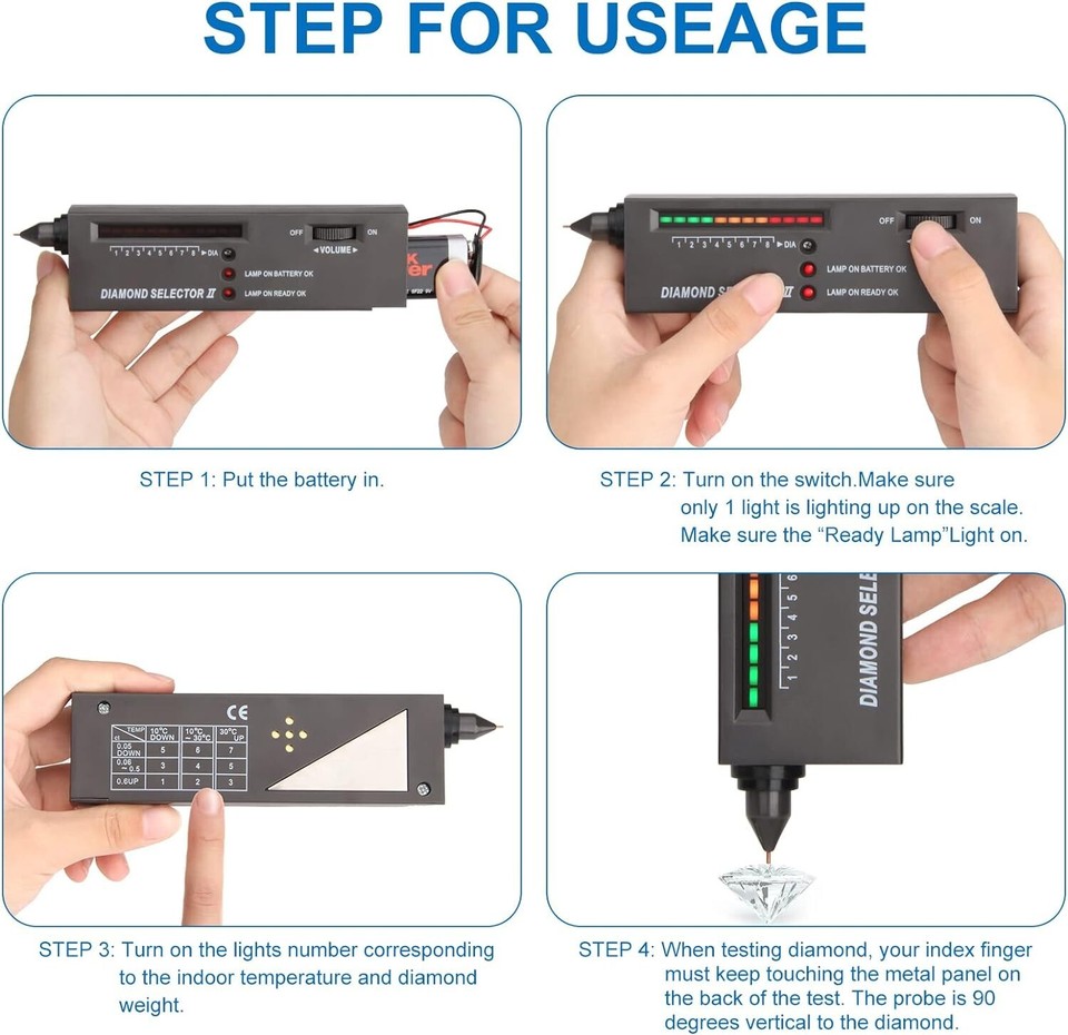 High Accuracy Gold Silver Test Kit Diamond Tester Precious Metal ...