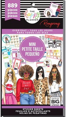 The Happy Planner - Rongrong EVERYDAY Mini Sticker Book 889 Pieces -HI ...