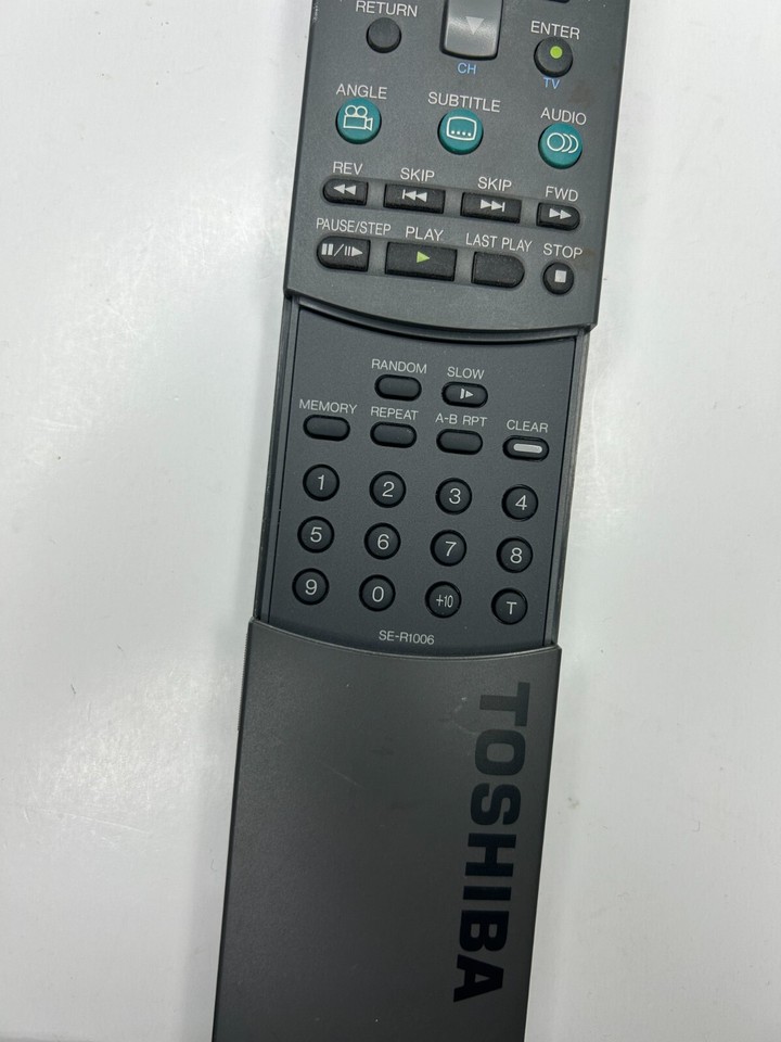 Toshiba SE-R1006 Remote Control, OEM for DVD Player SD2006, SD2006A ...