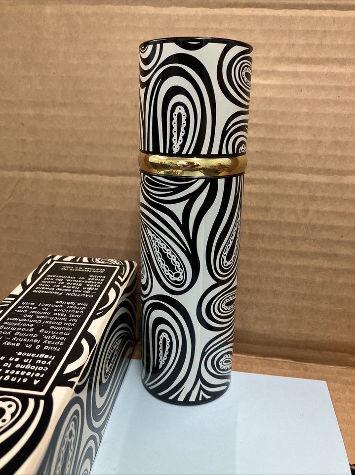 Vintage AVON PATTERNS COLOGNE MIST 3 oz. metal spray canister w/Box ...