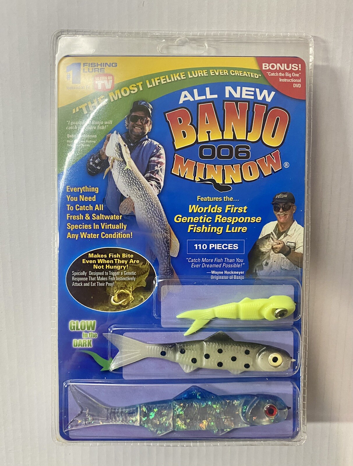 Banjo Minnow 006 • 110 Piece Fishing System Lures As Seen On TV, NEW ...