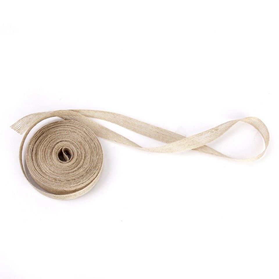 10M*1.5CM Burlap Linear Ribbon for DIY Crafts Home Wedding Decoration ...