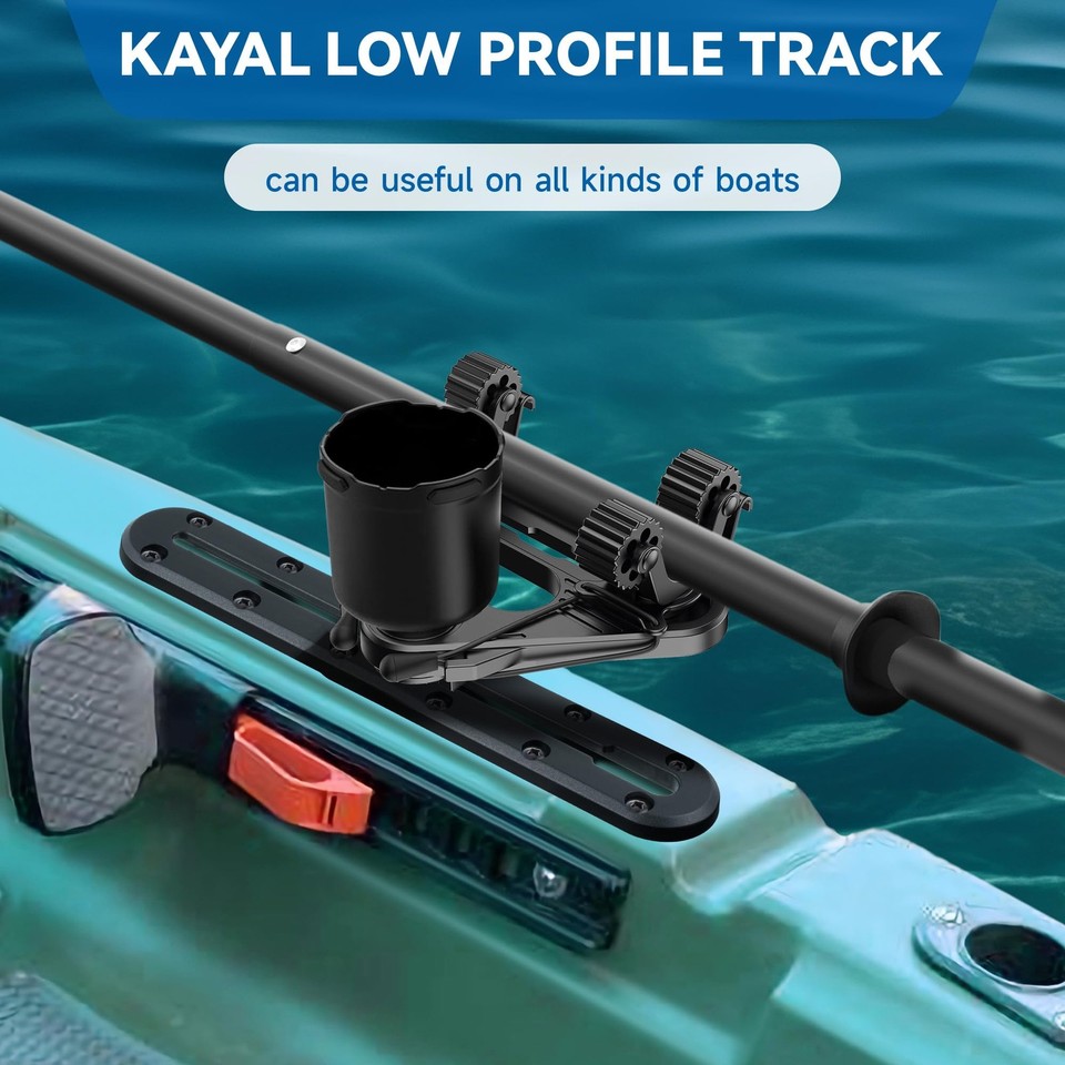 Kayak Track Kayak Low Profile Track for Fishing Rod Holder Kayak Gear ...