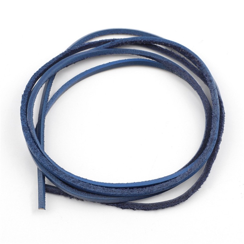 3mm Flat Leather Cord Strip Braiding String for Jewelry Making Shoe ...