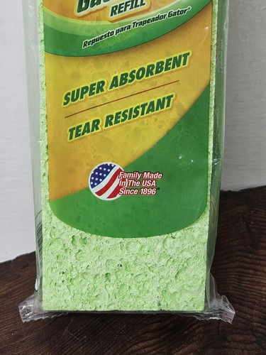 Libman Gator Mop Refill 9 Inch Super Absorbent Sponge Mop Head Made in ...