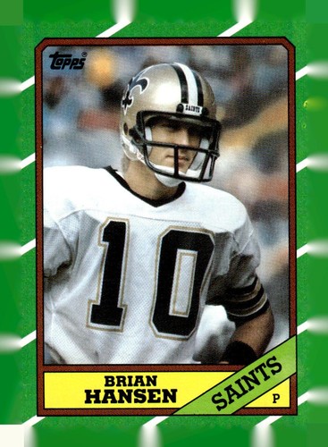 1986 Topps #348 Brian Hansen New Orleans Saints Football Card 33593 | eBay