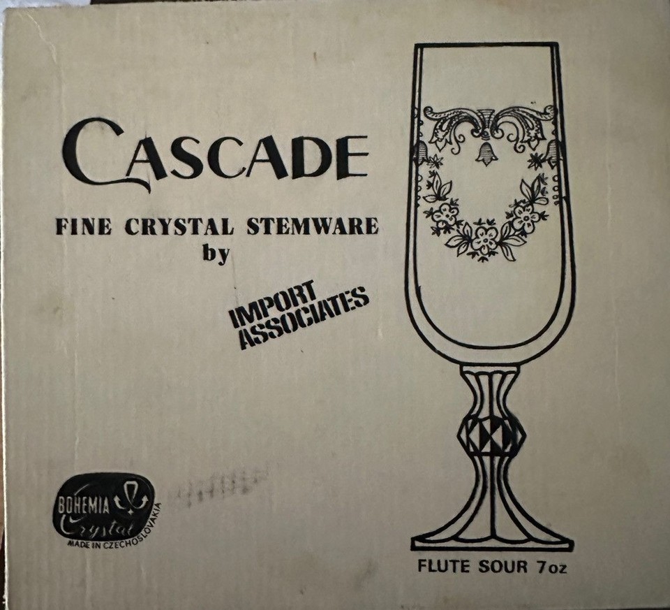 Cascade Fine Crystal Stemware Sour Glasses 7 Ounce Set Of 9 Glasses | eBay