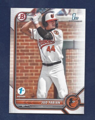 JUD FABIAN 2022 BOWMAN DRAFT 1ST EDITION 1ST BOWMAN CARD FREE SHIPPING ...