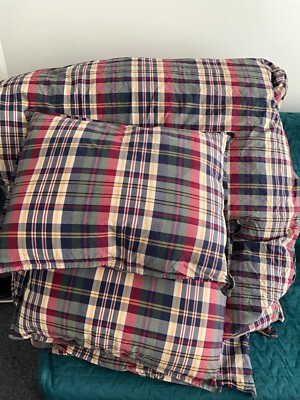 Ralph Lauren Wilson Plaid Duvet Cover Full/Qn & 2 shams | eBay