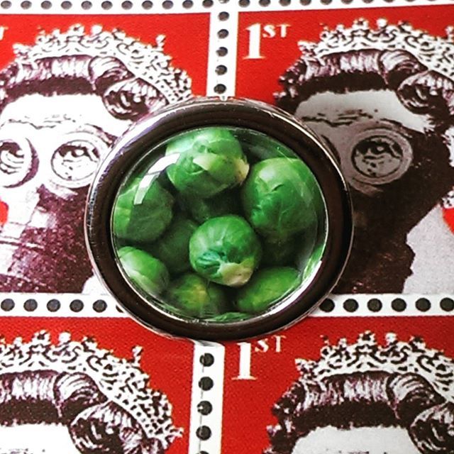 Unique BRUSSELS SPROUT PIN cool BADGE designer TIE veg LAPEL brussell ...