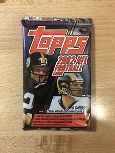 2002 Topps NFL Football Trading Cards Pack!! Unopened Pack!! | eBay