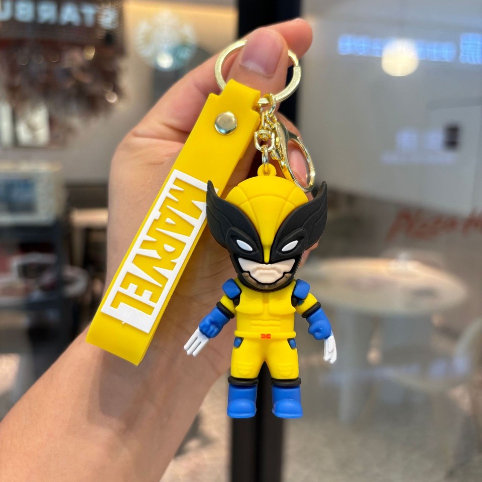 Marvel Deadpool and Wolverine Keychain PVC Doll PendantAccessories ...