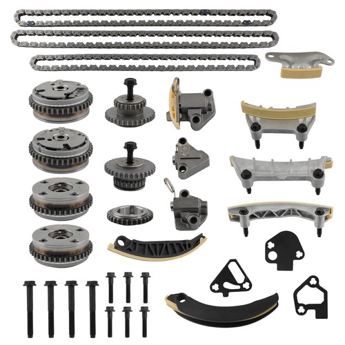 COMPLETE KIT TIMING CHAIN+ 4VVT CAM PHASER For GMC Acadia 3.6L V6 ...