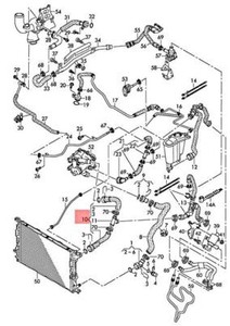 Genuine AUDI Coolant Hose With Quick Release Coupling 8K0122101G | eBay