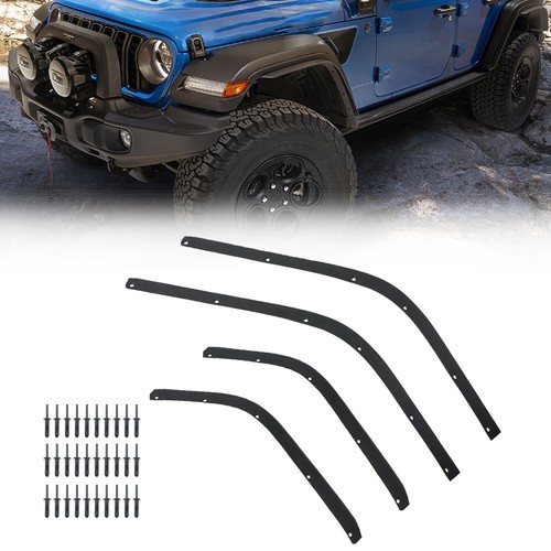 Front & Rear Fender Flares Extensions Set For Jeep Wrangler JL 2018 ...