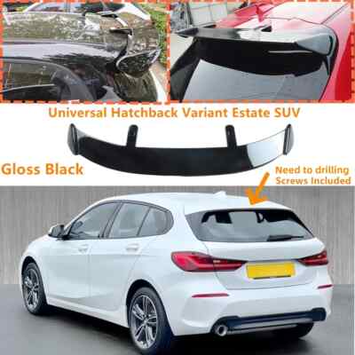 For 19-24 BMW 1 Series F40 Rear Window Roof Spoiler Wing Glossy Black ...